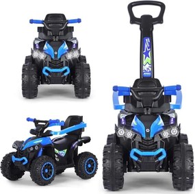 Dětské odrážedlo s vodící tyčí Milly Mally Wild 3v1 blue