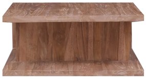 Konferenční stolek 70 x 70 x 30 cm masivní teakové dřevo - Default Title
