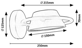 Rabalux 71048 - LED Nástěnné svítidlo ODISS LED/6W/230V černá