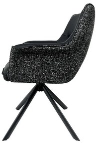 Designová otočná židle Kahikilani černá