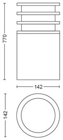 Philips 17403/93/P0 - LED Stmívatelná lampa Hue LUCCA 1xE27/9,5W/230V IP44