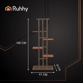 Vysoký stojan na květiny – 6 pater
