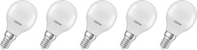 Osram LED žárovka »Led Base Retro«, 5 kusů (Clp40, E14, 470lm, matná)