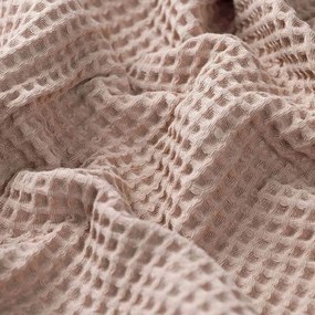 Vaflové ručníky a osušky - pudrově růžová - GOTS Velikost: ručník 50 x 90