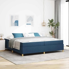 Rám postele Modrá 200 x 200 cm textil 3398968