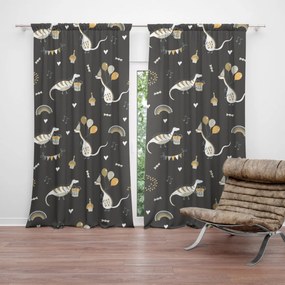 Sablio Závěs Dinosauří párty: 2ks 140x250cm
