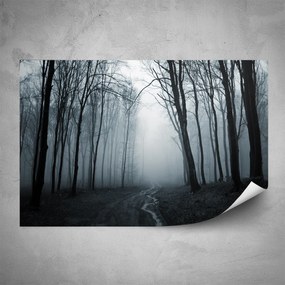 Plakát - Mlhavý les (60x40 cm) - PopyDesign
