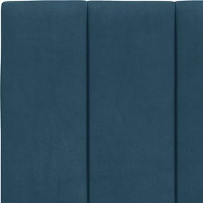 Postel s matrací Hanko modrá 180 x 200 cm samet 3208614