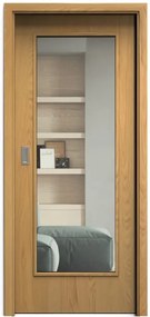 SAPELI ELEGANT KOMFORT M40 - DÝHA - POSUVNÉ DVEŘE VČ. ZÁRUBNĚ - Dub natur Průchozí šířka (cm): 60, Průchozí výška (cm): 197