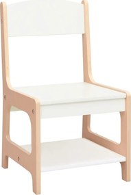 vidaXL Dětský stůl se 2 židlemi MDF [80284] Barva: Bílá