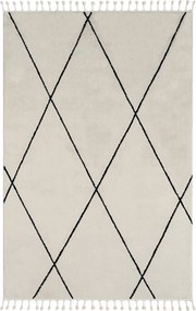 My Flair, Kusový koberec Moroccan Charm weiß, 190x240, černobílá, ložnice