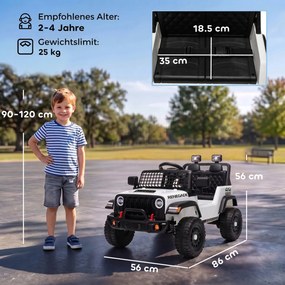 AIYAPLAY dětské elektrické auto 12V, elektrické auto pro děti s dálkovým ovládáním, lithiová baterie, 2 motory, plynulý rozjezd, 4-kolová odpružená k…