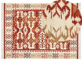 Vlněný kelimový koberec 160 x 230 cm vícebarevný VOSKEVAZ Beliani