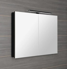 Sapho Sapho, GRETA galerka s LED osvětlením, 101x70x14cm, černá mat, GR105-0035