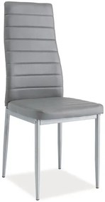 Jídelní čalouněná židle H-261 Bis šedá/alu
