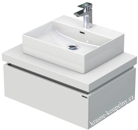 Intedoor Desk New koupelnový nábytek 705 mm s umyvadlem na desku, DE 54 70 STORM 1Z Varianta: 31 Dub Nebraska přírodní