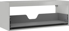 Mexen Box-A, závěsná skříňka 120 cm, 1 zásuvka, šedá matná, 91AX0-1200-470-1-62