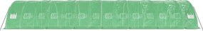 Skleník s ocelovým rámem zelený 70 m² 14 x 5 x 2,3 m 3188088