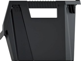 Prosperplast Dílenský úložný box HEAVY DUTY, S VÍKEM, černý 40x29x28 M