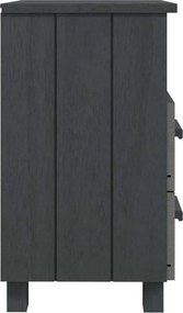 vidaXL Noční stolky HAMAR 2 ks 40 x 35 x 62 cm masivní dřevo [340418] Barva: Tmavě šedá