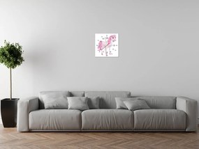 Gario Obraz s hodinami Růžový koník Rozměry: 30 x 30 cm