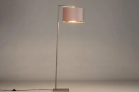 Stojací designová lampa Pallas Pink Steel