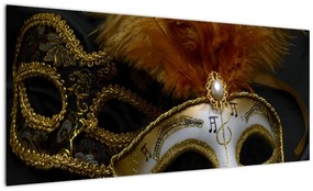Karnevalová maska - obraz (100x40cm)