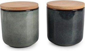 Kameninová dóza na potraviny Meridian – Salt&amp;Pepper