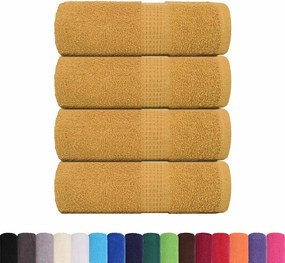 Ručníky pro hosty FROGN 4 ks zlaté 30x50 cm 360 g/m² 136804