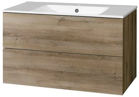 Mereo Mereo, Aira, koupelnová skříňka s keramickým umyvadlem 101 cm, CN742
