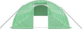 Skleník s ocelovým rámem zelený 40 m² 10 x 4 x 2 m 3188064
