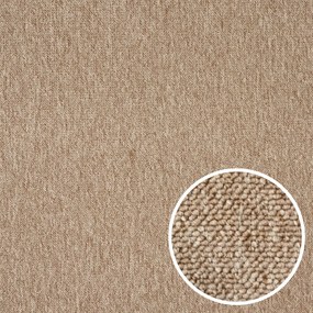 Spoltex, Metrážový koberec Balance 67 béžový, na míru, šíře 4m, béžová, filc, chodba / předsíň