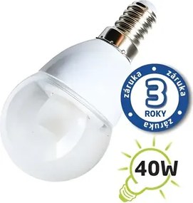 TIPA LED žárovka G45 E14 5W / Teplá bílá / Čirá