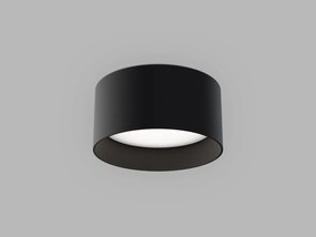 Led2 Přisazené stropní LED svítidlo ZETA ON, M ⌀ 14 cm Barva: Černá, Stmívání, řízení: DALI/PUSH