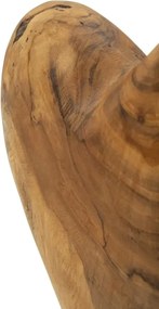 Dřevěná dekorace Dobu 37 cm hnědá