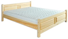 Drewmax Borovicová postel LK115 160 x 200 cm - surový