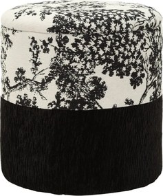 Černobílý taburet Oriental Style – Mauro Ferretti