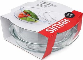 Simax Pekáč kulatý s víkem 2 l + 0,9 l