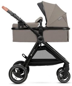 KINDERKRAFT - Kombinovaný kočárek 3v1 ESME Sand beige + autosedačka MINK PRO