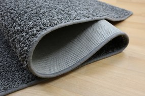 Vopi koberce Kusový koberec Color Shaggy šedý čtverec - 120x120 cm
