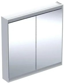 Geberit ONE - Zrcadlová skříňka s LED osvětlením, 900x900x150 mm, 2 dvířka, bílá 505.813.00.2