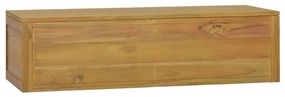 vidaXL Nástěnná koupelnová skříňka 110 x 45 x 30 cm masivní teak