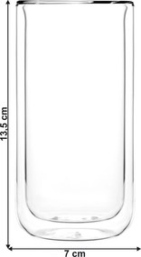 Termo sklenice, set 2 ks, na drink, 300 ml, HOTCOLD TYP 13