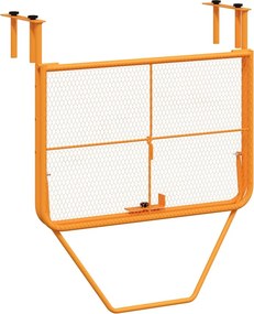 Balkonový stolek žlutý 60 x 40 cm ocel 340920