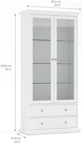 FALCO Čínský kabinet Frances 29 bílá