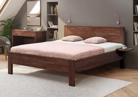 BMB Sofi XL postel - dub Moření: Olej palisandr, Provedení: oblé, Rozměr: 160 x 200 cm