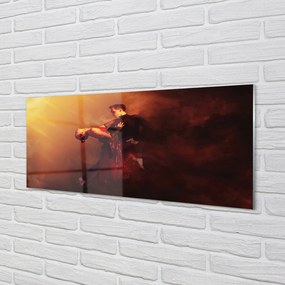 akrylový obraz Lidé tančí v dešti kouř 120x60 cm