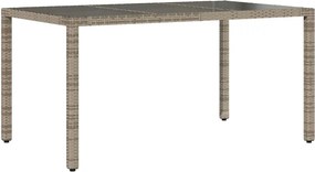 5dílný zahradní bistro set s poduškami šedý polyratan 3277034