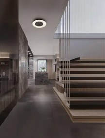 LED stmívatelné černo-bílé designové stropní svítidlo Epos