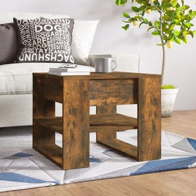 vidaXL Konferenční stolek kouřový dub 55,5x55x45 cm kompozitní dřevo